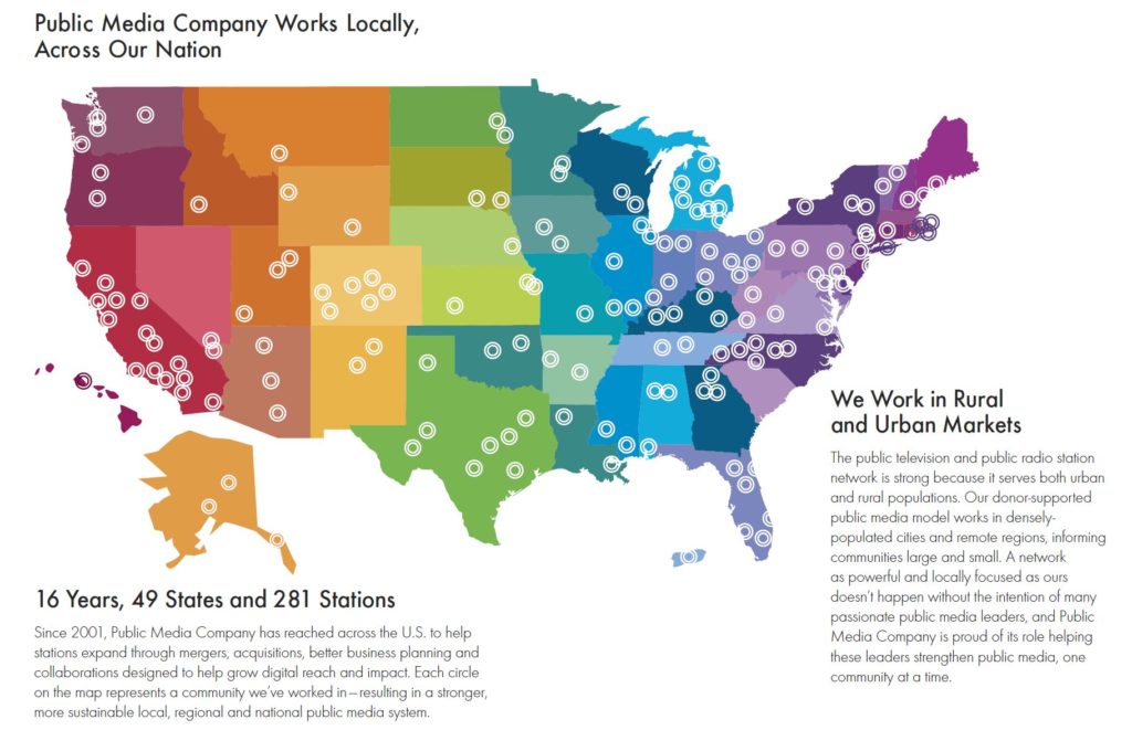PMC Station Map - Public Media Company